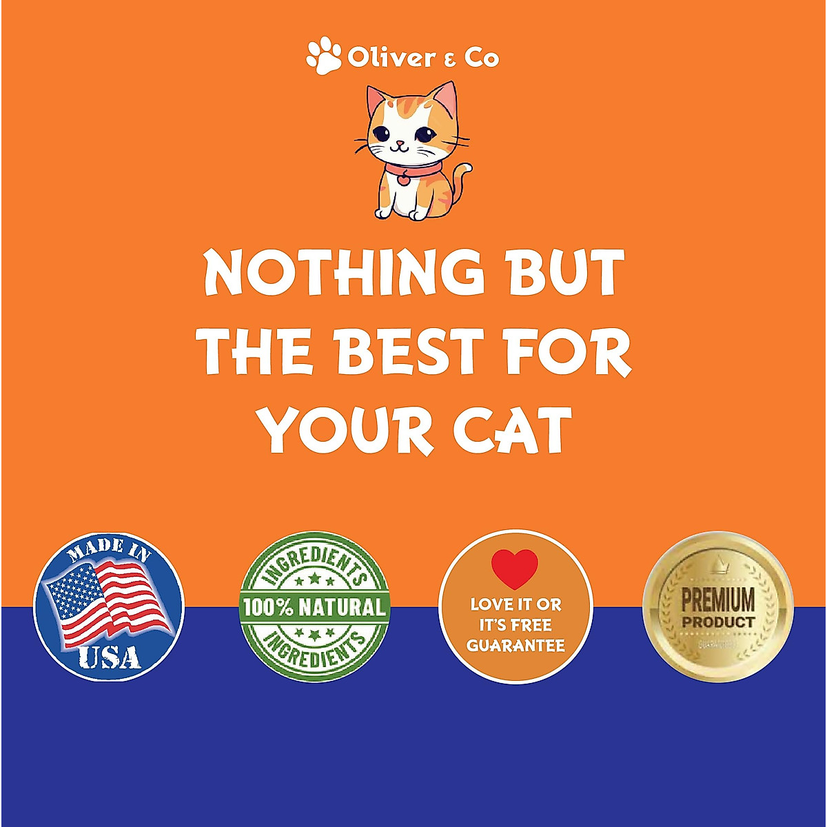 Oliver & Co. Cat Constipation Relief - Cat Laxative - Cat Constipation - Constipation Relief for Cats -Constipation Relief for Cat - Cat Laxative Constipation Relief - 1 fl oz - Roast Chicken Flavor