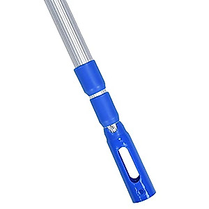 EBTOOLS Professional Anodized Aluminum Telescopic Swimming Pool Pole,Adjustable 3 Piece Expandable Step-Up,for Skimmer Nets, Vacuum Heads and Brushes, Strong Grip & Lock