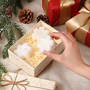 3 Pcs Christmas Snowflake Candles Winter Trendy Candles Snowflake Shaped Candle Soy Wax Aesthetic Candle Gifts for Christmas Home Birthday Wedding Party Decorations