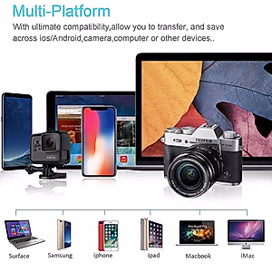 BoxWave Smart Gadget Compatible with ASUS Chromebook CX1 (CX1500) - AllReader SD Card Reader, microSD Card Reader SD Compact USB for ASUS Chromebook CX1 (CX1500) - Jet Black