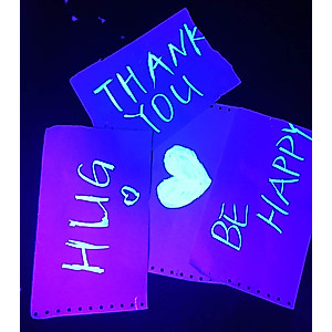 CICINY UV LED Black Light Bulbs 2 Pack, A19 E26 8W Blacklight Bulb for Glow in The Dark, UVA Level 385-400nm, Blacklight light bulbs for Parties Body Paint Fluorescent Poster Pet Stains