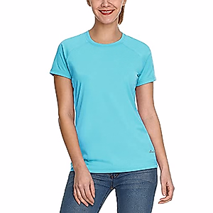 BALEAF Women's UPF 50+ UV Protection Shirts Short Sleeve T-Shirts SPF Sun Shirts Quick Dry Outdoor Performance Tops Blue Size S