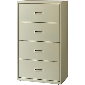 Lorell, LLR60559, Lateral File - 4-Drawer, 1 / Each, Putty