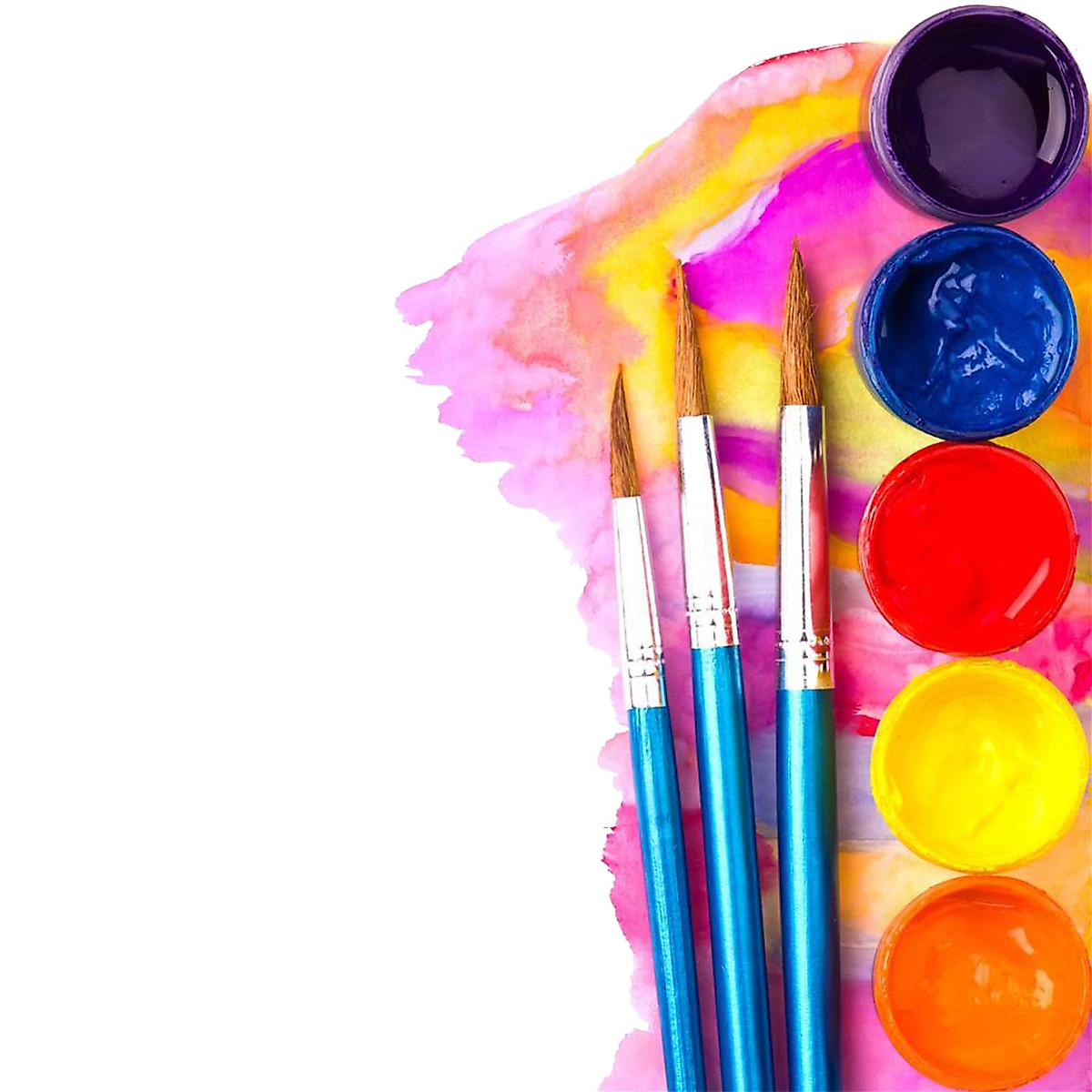 KOHAND 200PCS Plastic Small Paint Containers, Mini Paint Cups with Lids, Craft Storage Empty Paint Container for Beads, Painting, Glitter