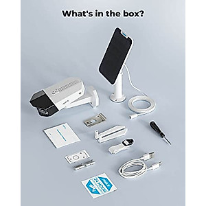 2K Security Battery Camera Outdoor Wireless Solar with Dual Lens 150° PIR Angle, 2.4/5GHz WiFi, Human/Vehicle Detection, Motion Spotlights Color Night Vision, Two Way Talk, Reolink Duo w/Solar Panel