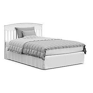 Graco Benton 5-in-1 Convertible Crib with Drawer (White) - Converts from Baby Crib to Toddler Bed, Daybed and Full-Size Bed, Fits Standard Full-Size Crib Mattress, Adjustable Mattress Support Base