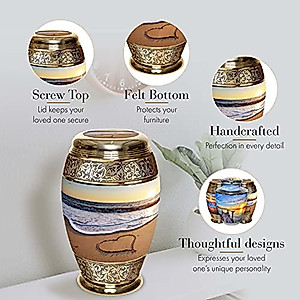 Endless Summer Urn Sunset Urns for Ashes Adult Male Large XL or Small Cremation Urns for Adult Ashes for Burial, Niche or Home Urns for Human Ashes Adult Female