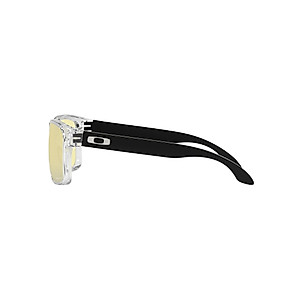 Oakley Men's Holbrook (A) Rectangular Sunglasses, Clear/Prizm Gaming, 56 mm