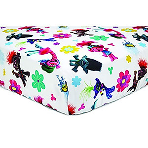 DreamWorks Trolls World Tour Lotta Love 4Piece Toddler Bedding Set, Pink