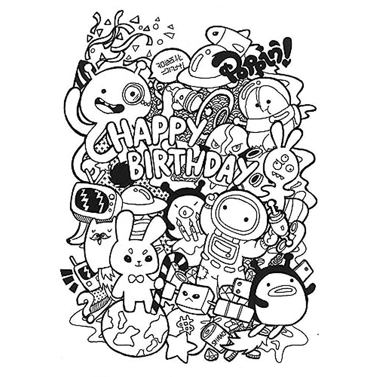 6 Pack Black Alcohol Markers, Double Tipped Soft Fine Tips and Brush Art Marker Set for Artist Adults Kids Coloring Sketching (Black)