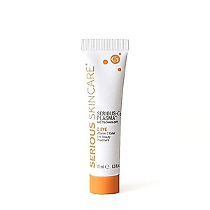 Serious Skincare - C3 Vitamin C Ester Eye Beauty Treatment with Hyaluronic Acid - For Dull & Dry Under Eyes - Soothing C3 Plasma Gel Formula for Fine Lines, Wrinkles, Discoloration - 0.5 oz.