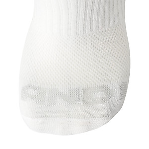 AND1 Men's Socks - PROPLATINUM Lightweight Quarter Cut Socks (24 Pack), Size 6-12.5, White