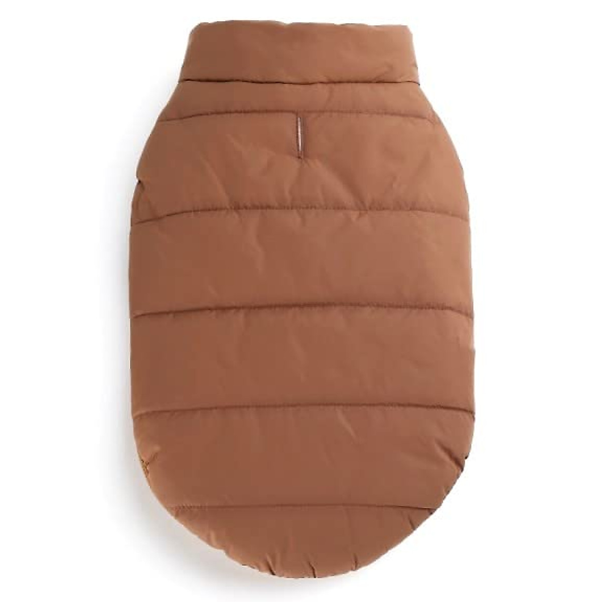 PAWSINSIDE Dog Puffer Jacket Cold Weather Fleece Vest Coat Pet Quilted Winter Clothes for Small Medium Large Dogs (Coffee, Small)