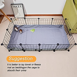 Guinea Pig Cage Tarp Bottom, DZWLKJ Guinea Pig Cage Liner, Guinea Pig Bedding Waterproof and Washable Base Also for Rabbits, Bunny, Chinchillas, Hedgehog, Ferrets and Other Small Animals 27''X42''.