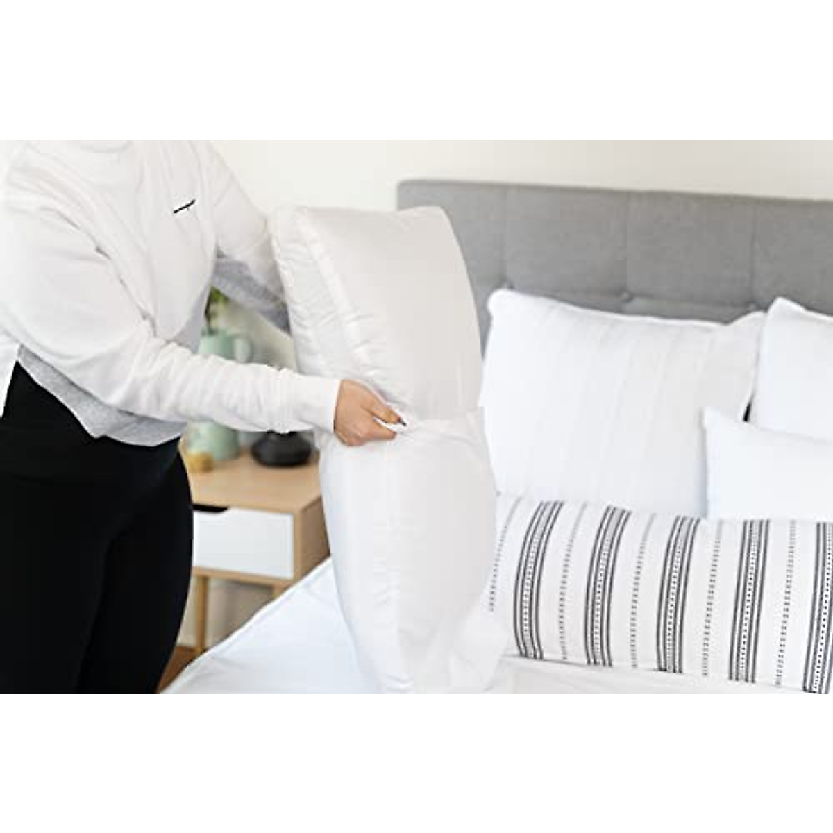 AllerEase Ultimate Pillow Protector, Standard/Queen, 2 Pack