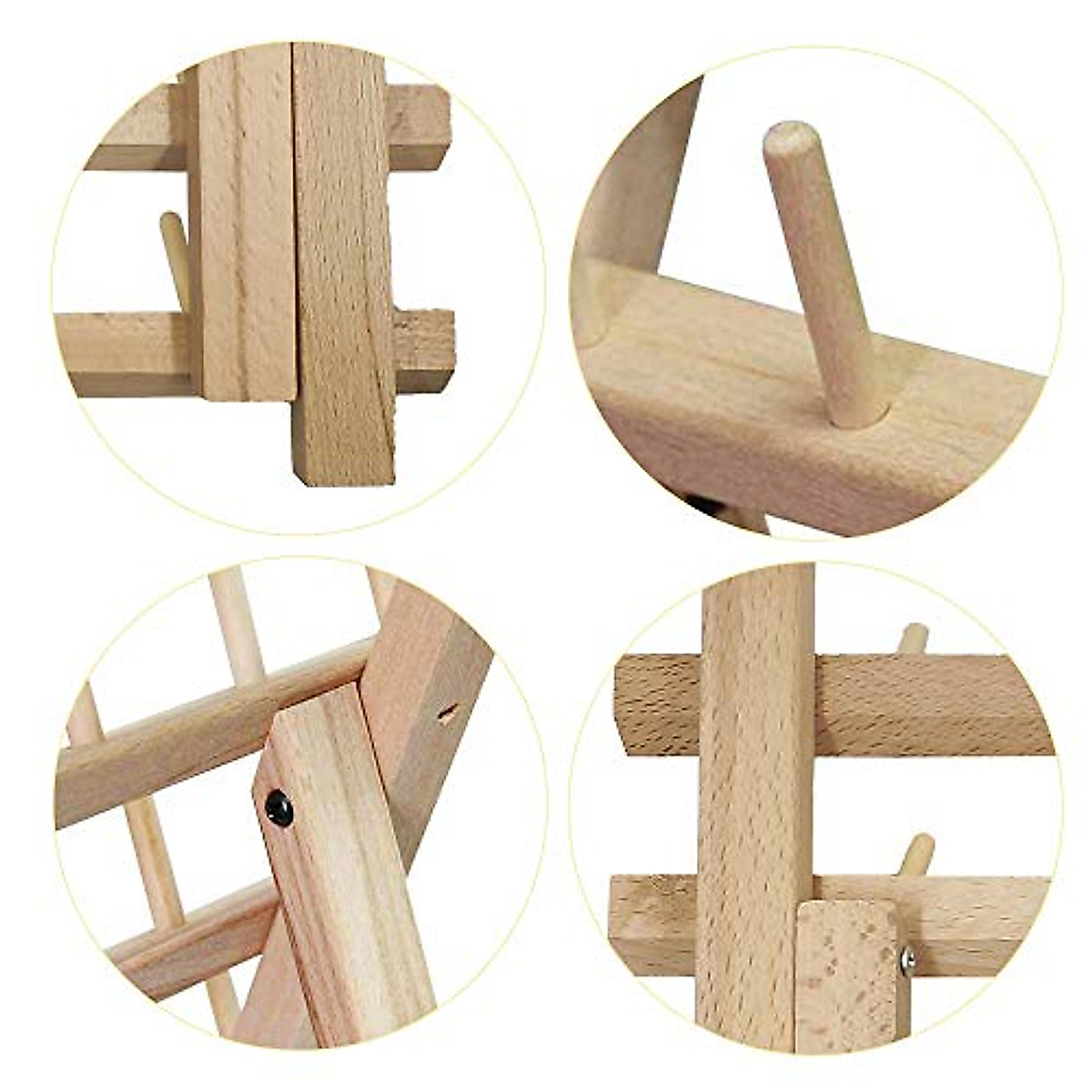 SAND MINE Wooden Thread Rack Sewing and Embroidery Thread Holder, 60 Spools, 2 Pack