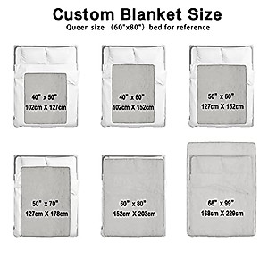 Custom Blanket with Text Photos, Customized Personalized Picture Blankets Best Friend Bestie Sister BFF Halloween Christmas New Year Birthday Gifts