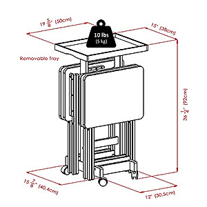Winsome 6-Piece Snack Table, Natural (42820)