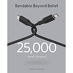 Anker USB-C to USB-C Cable, 643 Cable 100W 6ft, USB 2.0 Type C Charging Cable Fast Charge for MacBook Pro 2020, iPad Pro 2020, iPad Air 4, iPad Mini 6, Galaxy S21, Pixel, Switch (Midnight Black)