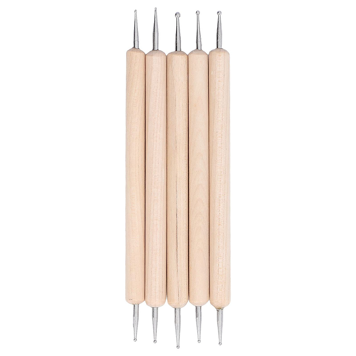Double End Tracing Dotting Eraser Creasing Pen Dot Drill Pen Tool Beech Pens Set Piece Set Tool Tool Flower 5Pcs Fine Drill Pen for Pom Pencil Drill Pen Labels