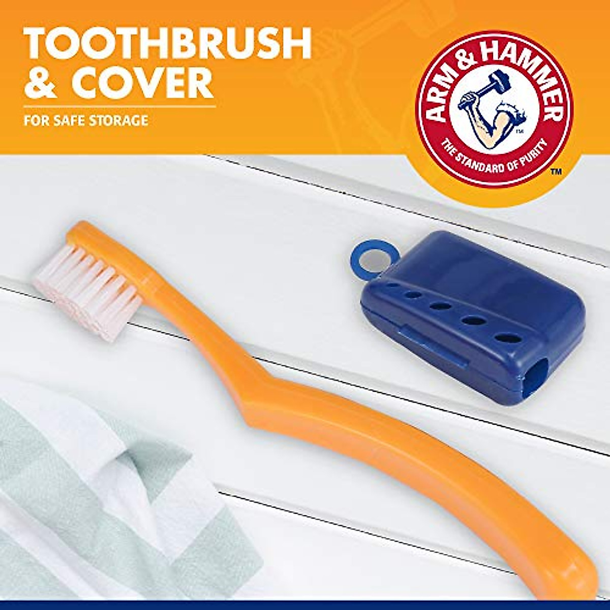 Arm & Hammer for Pets Dental Toothbrush & Cover for Small Dogs | Best Toothbrush with Cover for Small Dog Breeds | Easy to Use and Convenient Dog Toothbrush