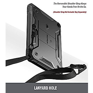 Poetic Revolution Case Designed for All-New Kindle Fire HD 8 Tablet and Fire HD 8 Plus Tablet (10th Gen, 2020), Full Body Shockproof Protective Case with Kickstand and Built-in-Screen Protector, Black