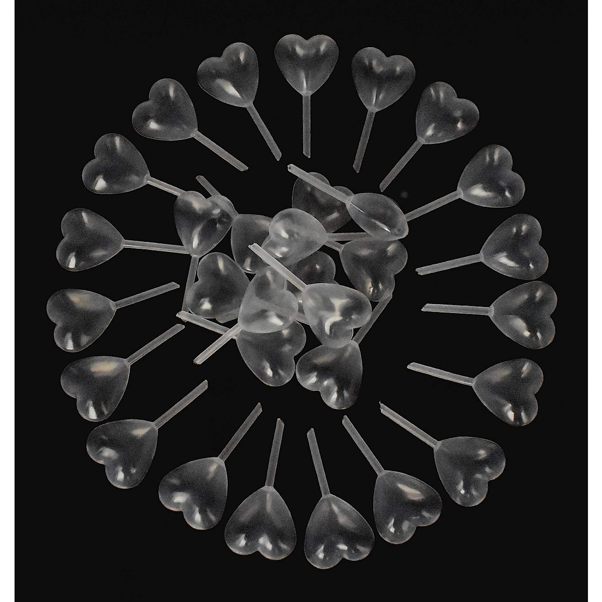 Art&Beauty 50pcs Disposable Clear 4ml Heart Shape Liquid Dropper Pasteur Pipette Plastic Squeeze Transfer Pipettes