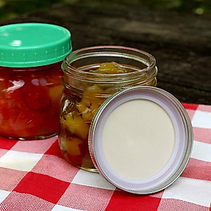 20pcs 2.8inch White Silicone Seal Rings Jar Gaskets Replacement Rubber Gasket Seal Glass Jar Seals Airtight Silicone Gasket Sealing Rings for Regular Mouth Canning Jar Storage Containers