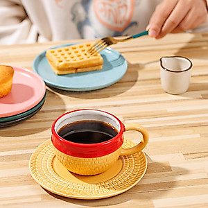 DRZYJ Novelty Creative Anime One Piece Fun Coffee Mugs Ceramic Coffee Tea Milk Cup Office Cup Gift for Adults Kids Birthday