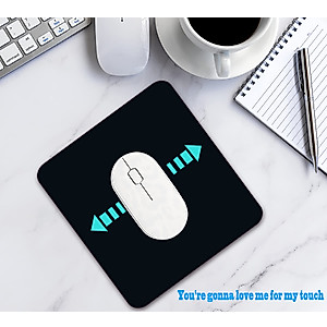 Square Mouse pad, Premium Mouse pad, Square Waterproof Mouse pad, Non-Slip Rubber Base Mouse pad 9x9 inches (Black)