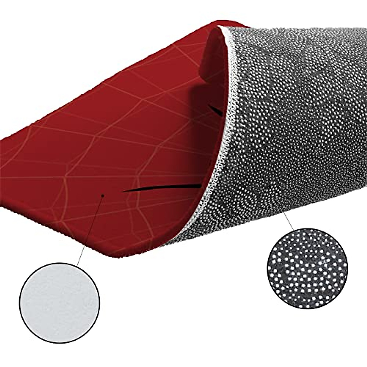 Area Rug Indoor Carpet Black Spiders Web Burgundy Red Back Happy Halloween Home Decor Soft Rugs Collection Comfy Floor Mat Horror Animals Accent Rugs for Bedroom Living Room Kids Room36x60In