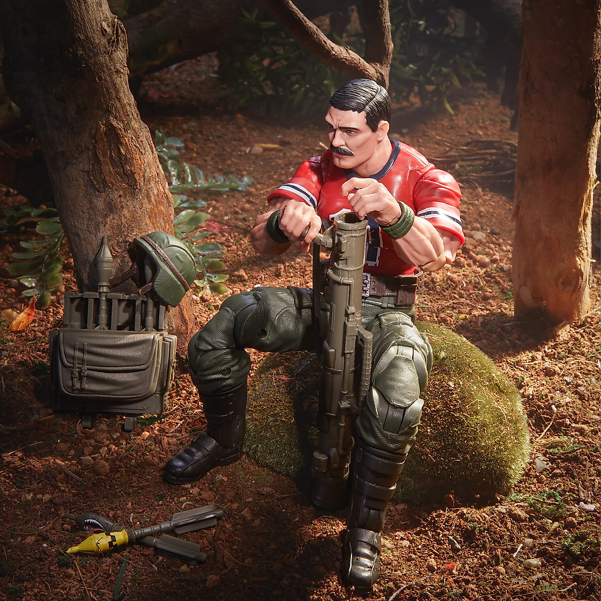 G.I. Joe Classified Series David L.Bazooka Katzenbogen Action Figure 62 Collectible Premium Toy with Accessories 6-Inch-Scale Custom Package Art