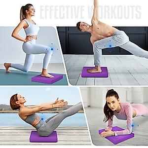 Yes4All Large Foam Balance Pad, Non-Slip Foam Mat for Yoga & Strength Training, Exercise Knee Pad for Floor Workouts, Balance Foam Block, Soft Cushion for Balance Training