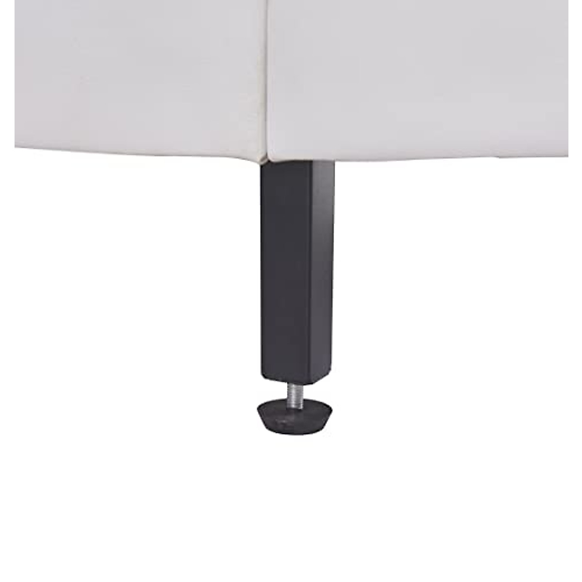 Lostcat Queen Modern Upholstered Faux Leather Platform Bed with LED Light Bed Frame,Strong Wood Slats Support,Wave Like Curve Low Profile Bed Frame for Boys/Girls/Adult Bedroom,Easy Assembly,White