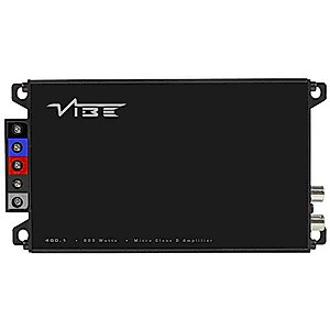 Vibe Powerbox Micro Mono Amplifier - 1 x 400W, Black