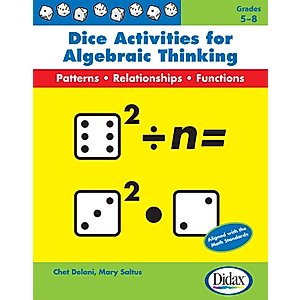 Didax Educational Resources Dice Activities for Algebraic Thinking