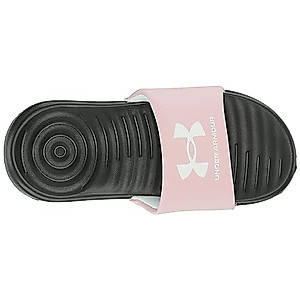 Under Armour Girls' Ansa Fixed Strap, (004) Black/Prime Pink/White, 5, US