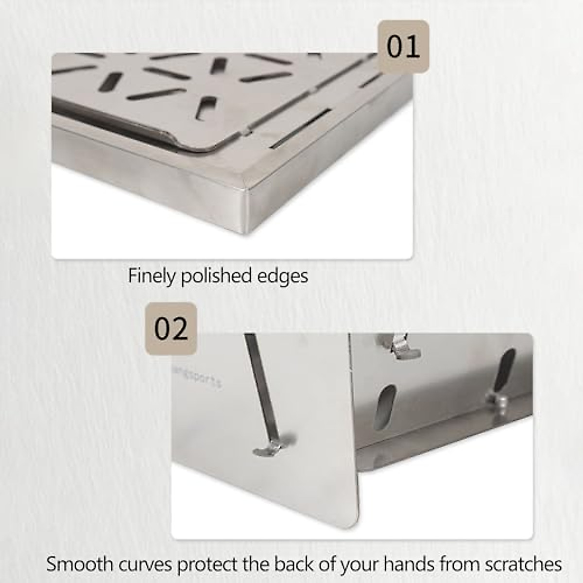 Camping Fire Pit, Foldable Campfire Grill with Storage Bag, Barbeque Grill, Lightweight Camping Grills, Camping Campfire Grill for Fireplace Outdoor Bbq Camping Fire Pit Stainless Steel Grills