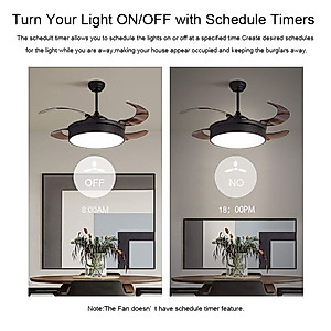 Ceiling Fan Remote Control Kit, WI-FI Smart Fan Control Timing Wireless Control with Amazon Alexa
