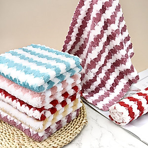 Nobgum 10 Pcs Guinea Pig Fleece Blanket,Rabbits Hamster Cage Liners, Washable Small Animal Pet Blanket Sleep Bedding Mats Bed Pad Cover Throw Bath Towels for Guinea Pig Hamster Ferrets 5 Color