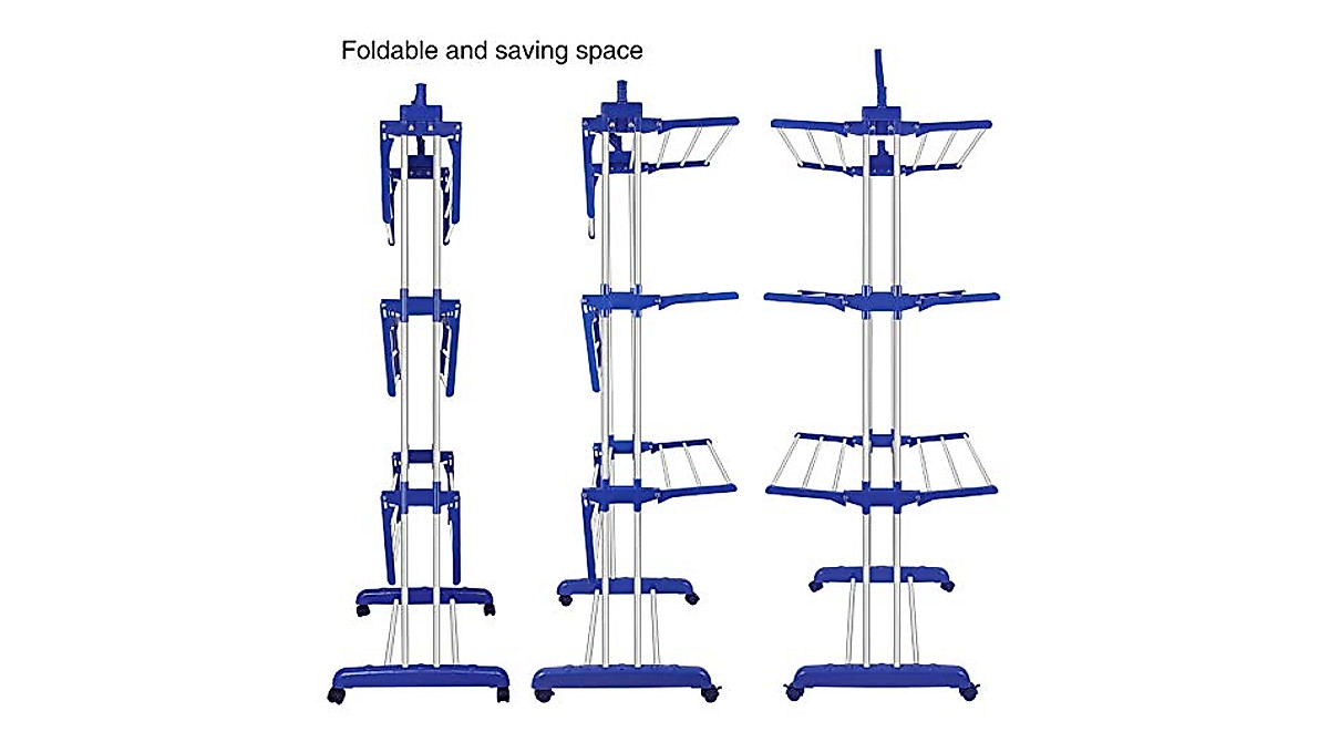 Innotic Stainless Steel 4-Tier Drying Rack - Versatile & Durable