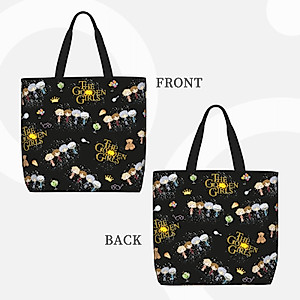 The Gold Girls Tote Bags Large Shopping Grocery Shoulder Bag Thank You for Being A Friend Friendship Gifts for Women Girls