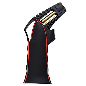 TriGear Professional Aluminum Culinary Refillable Adjustable Butane Torch Lighter for Cooking Soldering and Welding