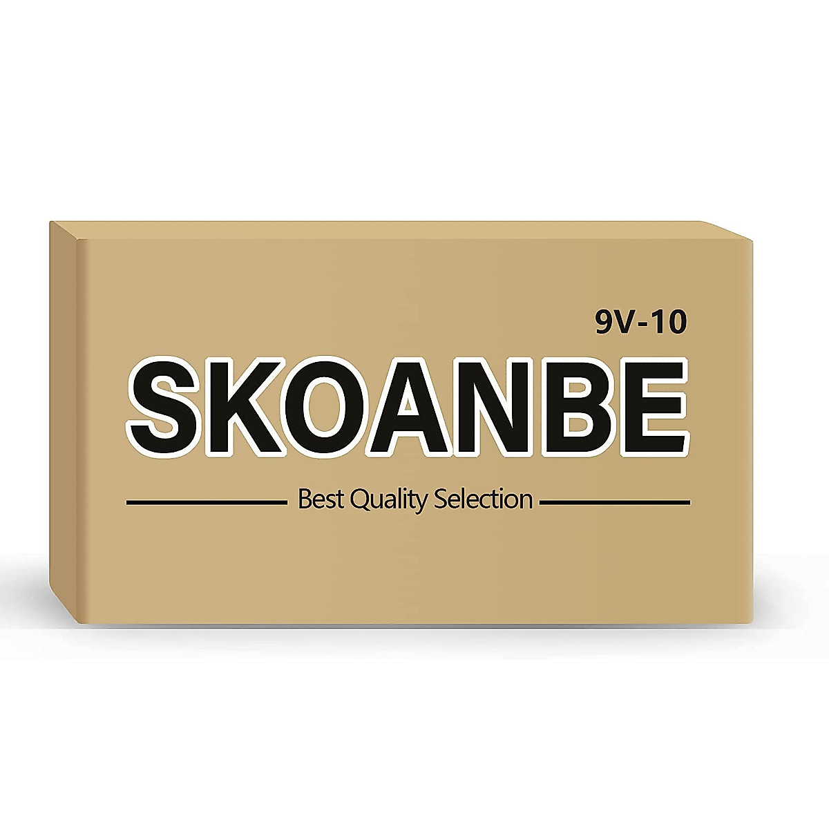 SKOANBE 6F22 Carbon zinc 9V Batteries 10 Count (Pack of 1)
