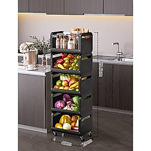 DANN Kitchen Spice Storage Rack Multi-Level Drop Tableware Rack Removable Storage Rack for Bathroom Storage Rack (Color : D, Size : 97.5cm*40cm)