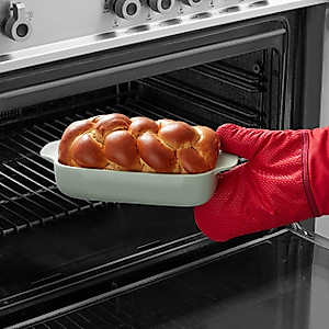 KitchenAid Vitrified Stoneware Loaf Pan, 1.5-Quart, Pistachio