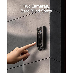 eufy Security Video Doorbell (Wired) S330 with Chime, Dual Cam,Delivery Guard,Security Camera,2K with HDR, No Monthly Fee, 16-24V, 30VA, homebase NOT Supported,Motion Only Alert(Renewed)