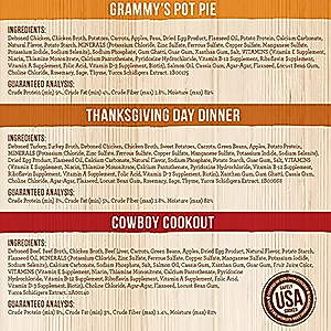 Merrick Grain Free Wet Dog Food Variety Pack, Grain Free Favorites Canned Dog Food - (12) 12.7 oz. Cans