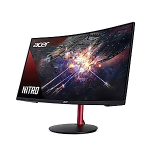 Acer Nitro XZ272U Pbmiiphx 27" 1500R Curved Zero-Frame WQHD (2560 x 1440) Gaming Monitor | AMD FreeSync | Up to 165Hz | 4ms (G to G) | HDR 400 | 95% sRGB (1 x Display Port & 2 x HDMI 2.0 Ports)