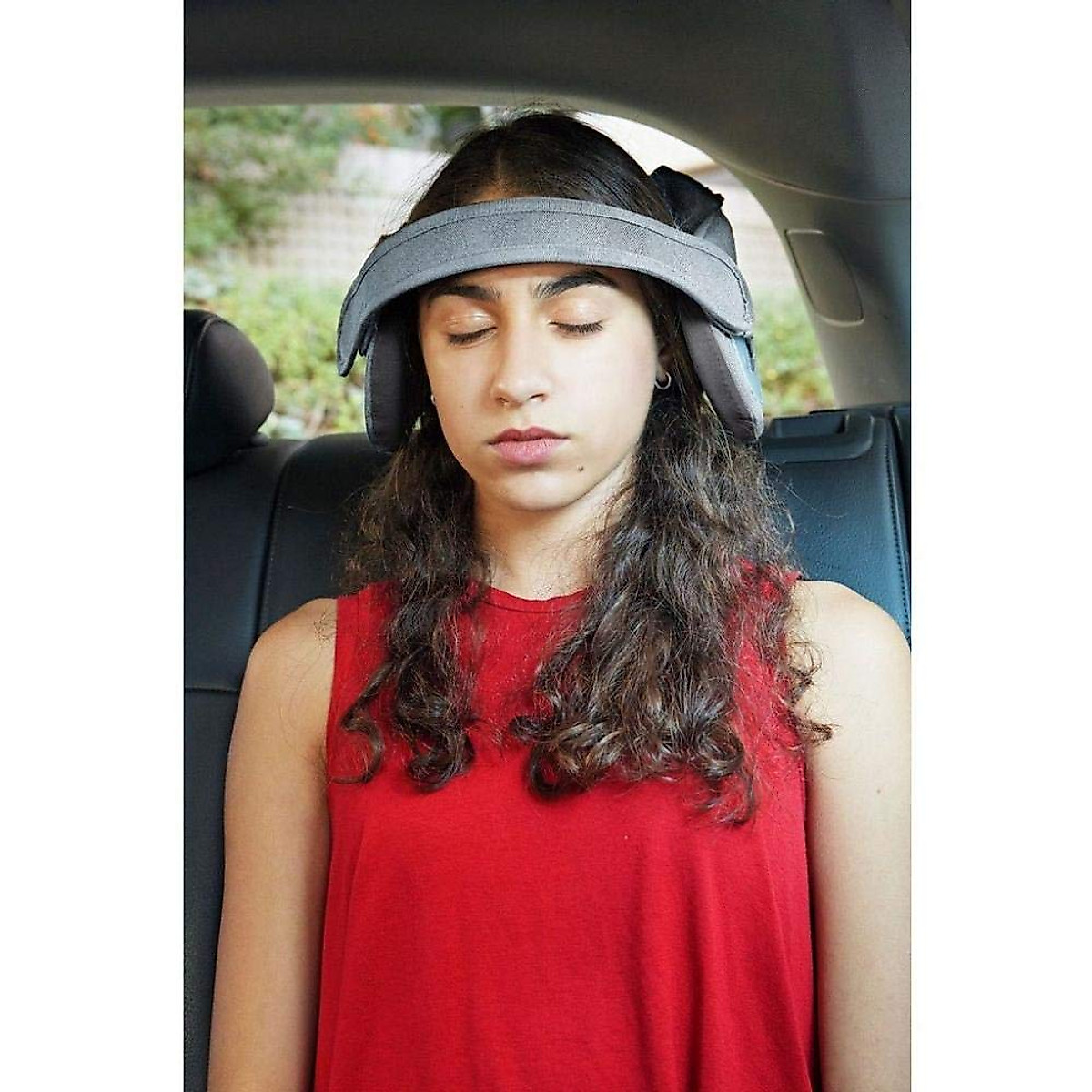 NAPUP Ride Car Travel Pillow and Support- an Innovative Patented Design to Support Your Head and Neck. Keep Them Upright and Balanced. Attaches to Any Car Headrest